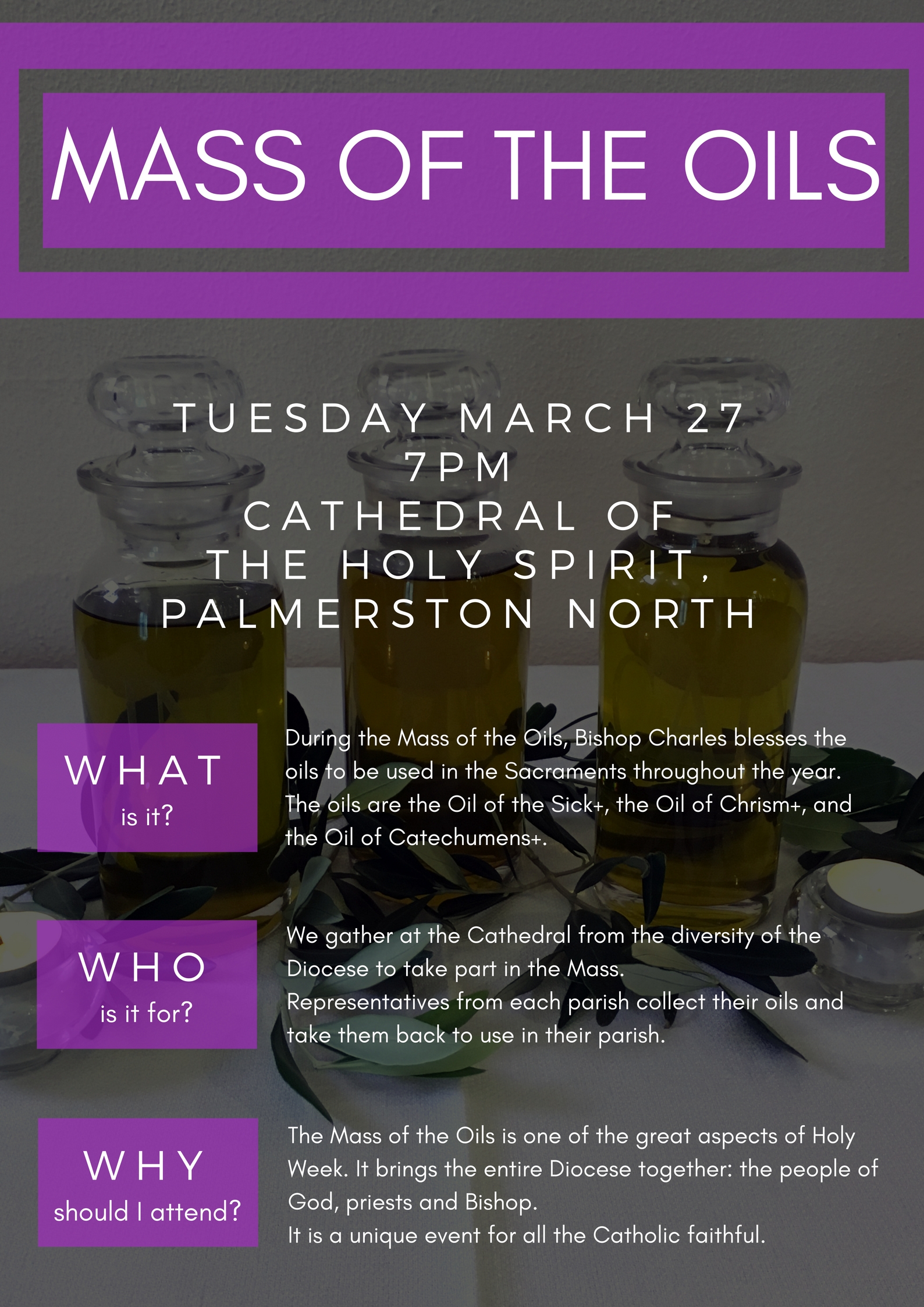 Mass of the Oils 2018 | Diocese of Palmerston North