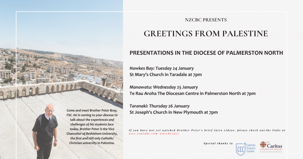 Br Peter Bray 2023 | Greetings From Palestine Presentations | Diocese ...
